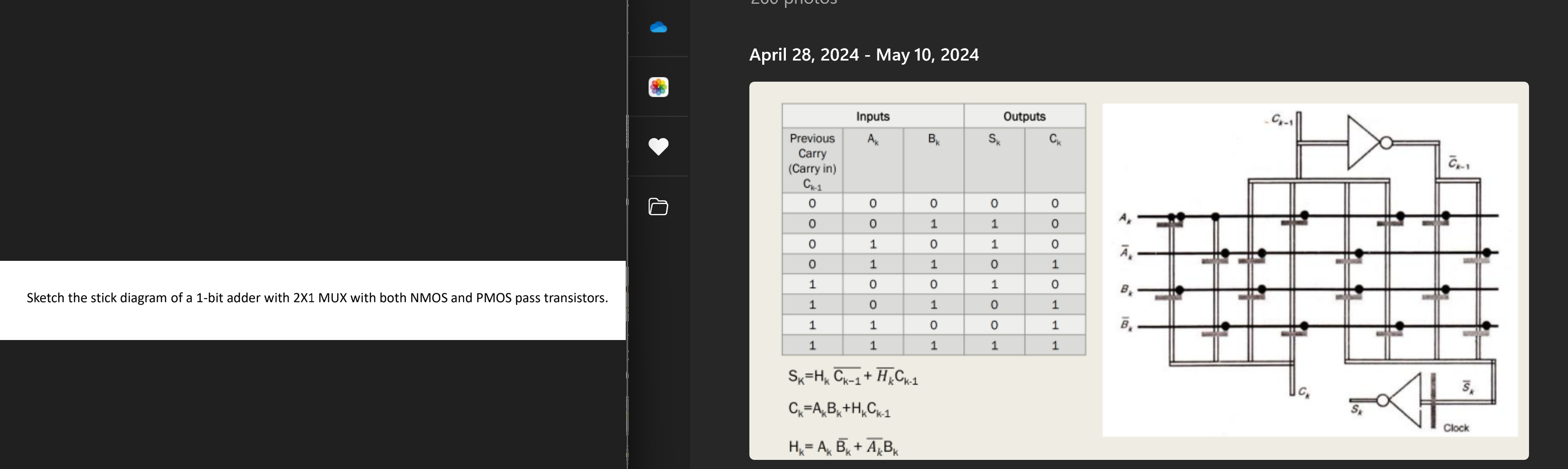 Solved Sketch the stick diagram of a 1-bit adder with 2 ﻿X1 | Chegg.com