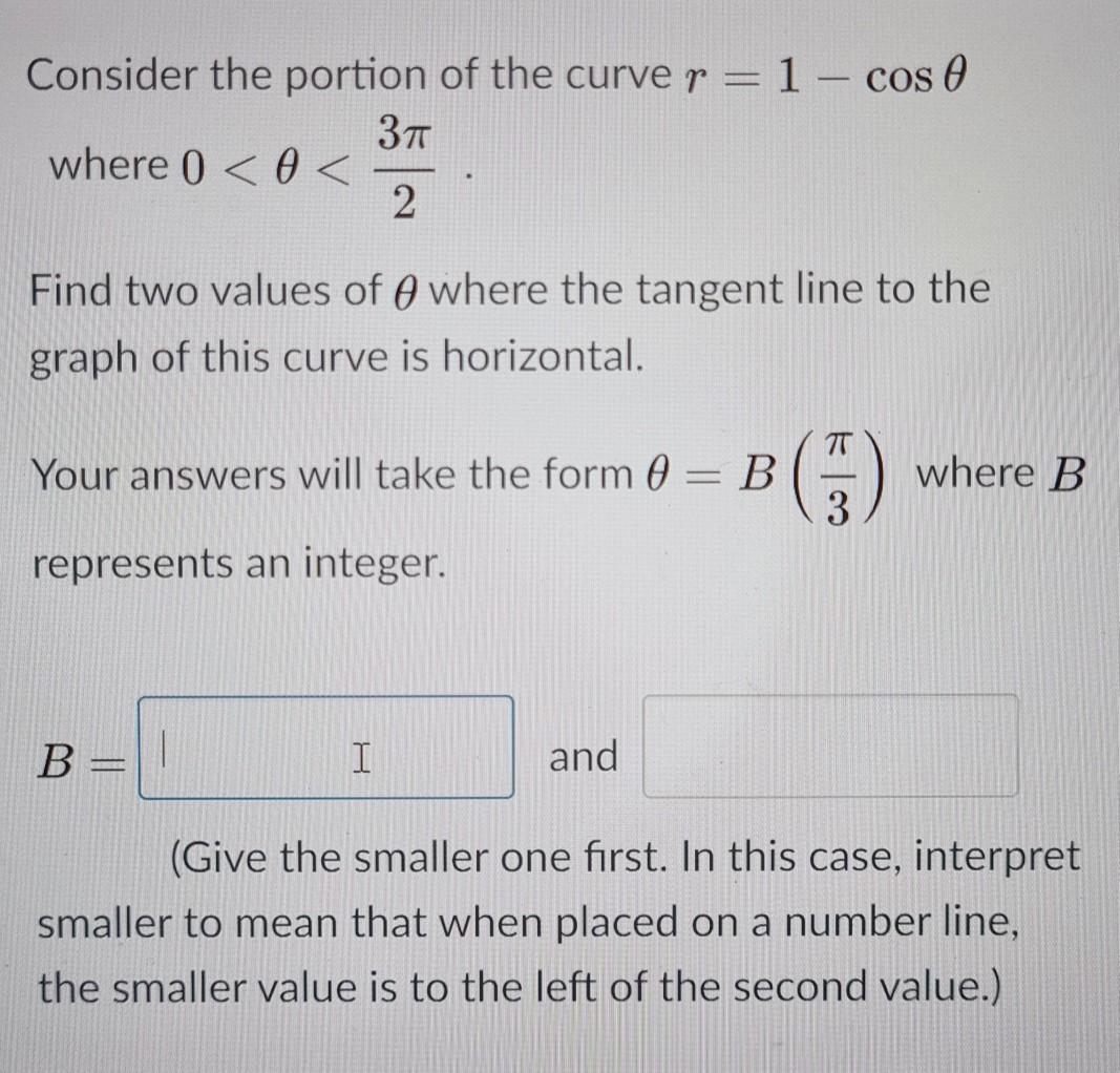 Solved Consider the portion of the curve s=1 - cos 0 37 | Chegg.com