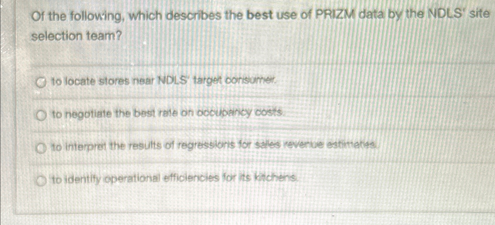 Solved Of the following, which describes the best use of | Chegg.com