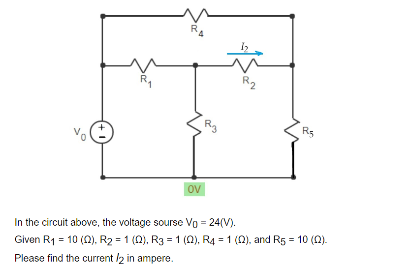 Solved In the circuit above, the voltage sourse | Chegg.com
