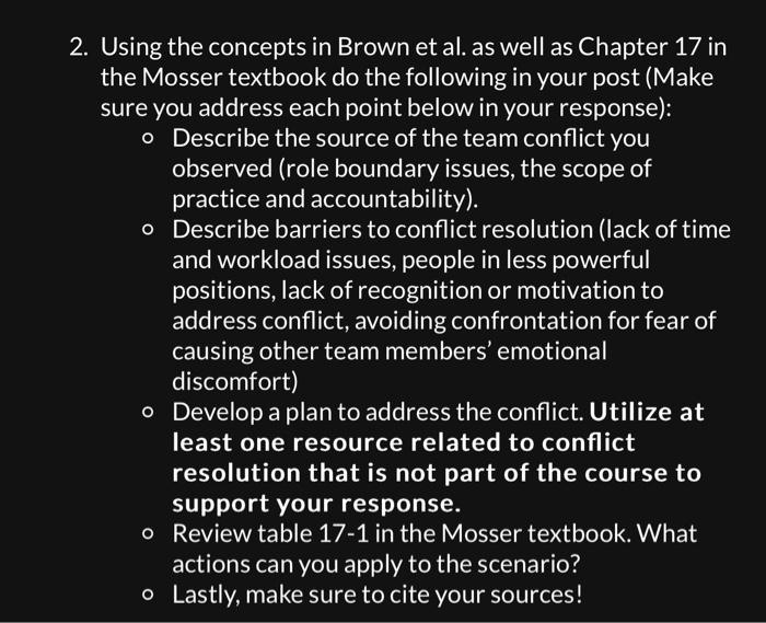 Solved Chapter 17 in the Mosser textbook focuses on | Chegg.com