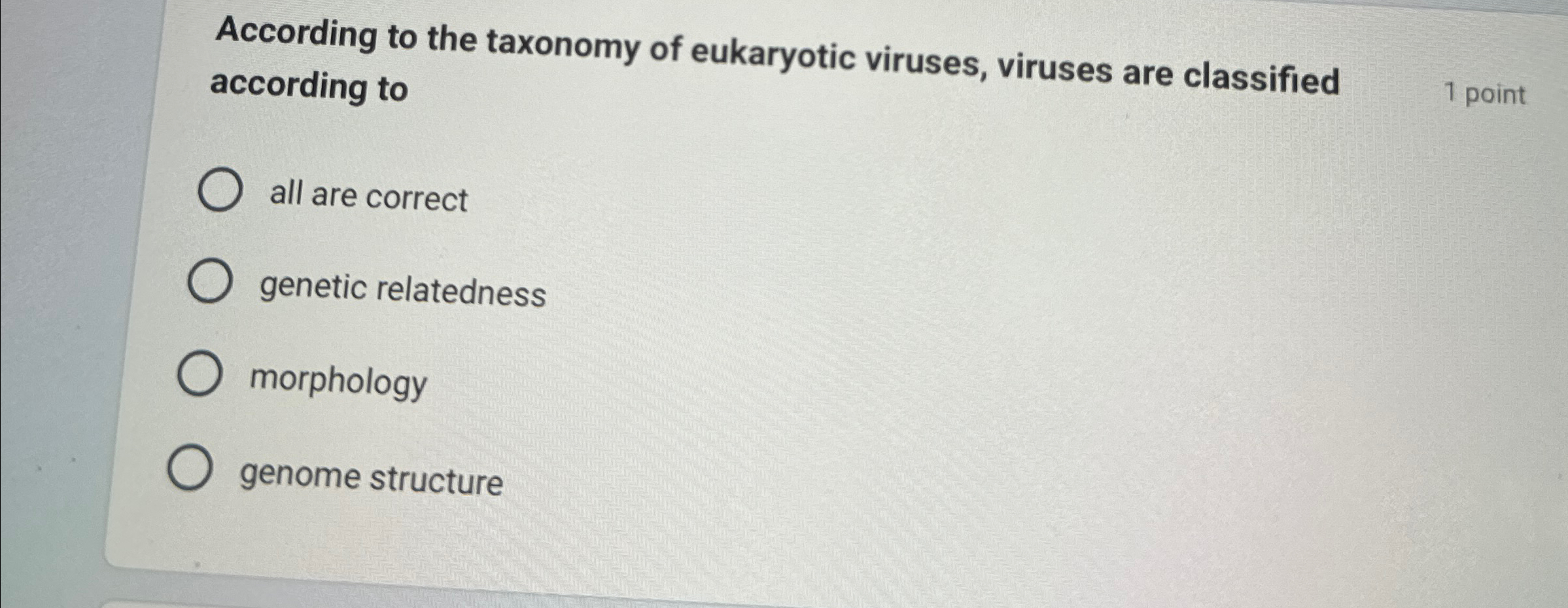 Solved According to the taxonomy of eukaryotic viruses, | Chegg.com