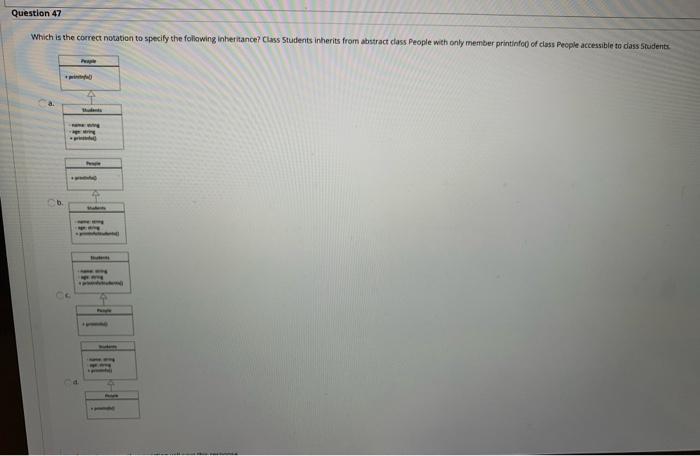 Solved Question 46 Which class definition requires Square to | Chegg.com