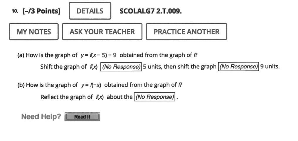 Solved 10. [-13 Points] DETAILS SCOLALG7 2.T.009. MY NOTES | Chegg.com