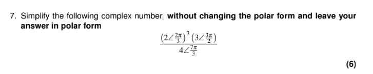 Solved 7. Simplify the following complex number, without | Chegg.com