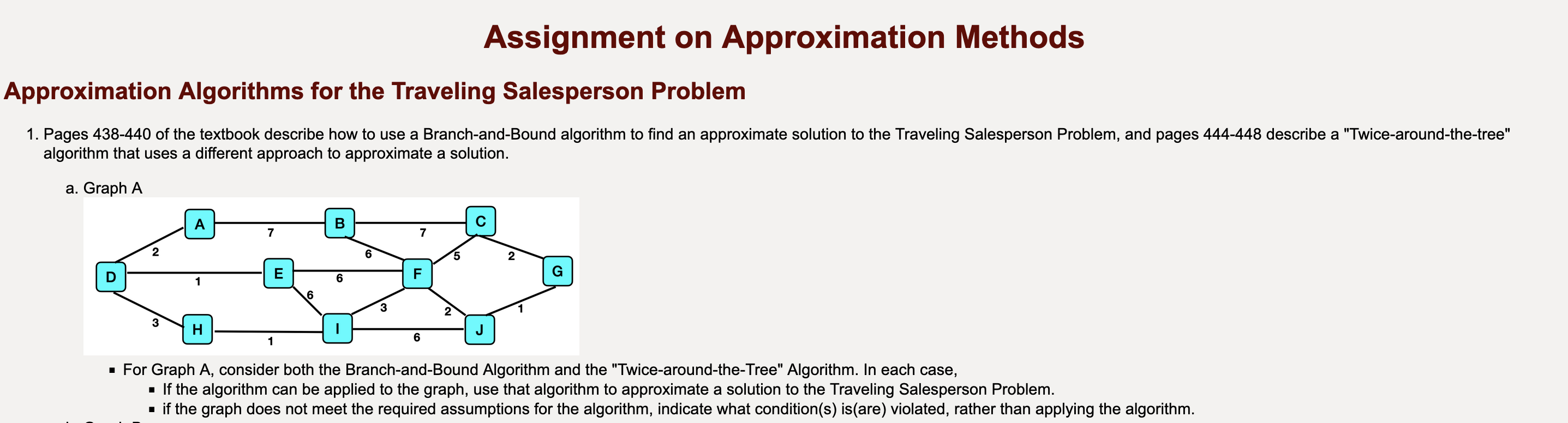 Solved Assignment on Approximation MethodsApproximation | Chegg.com