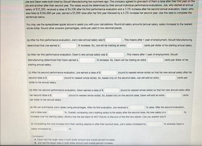 Solved sb and another after their second year. The raises | Chegg.com