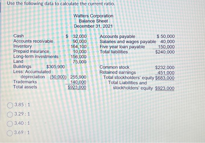 Solved Use the following data to calculate the current | Chegg.com