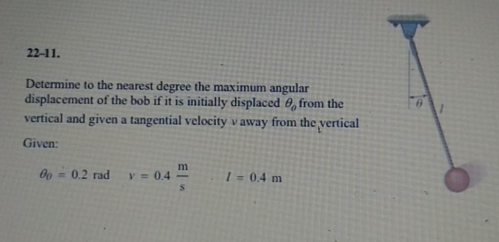 Solved 22-11. Determine to the nearest degree the maximum | Chegg.com