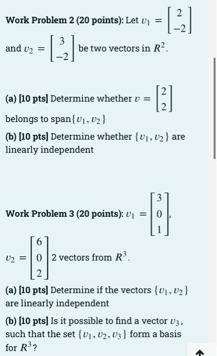 Solved For the following problems, you need to provide a | Chegg.com