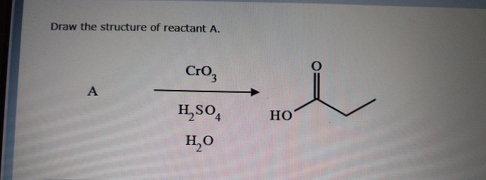 Solved Draw the structure of reactant A.A | Chegg.com