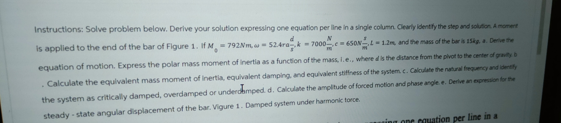 Solved Instructions: Solve problem below. Derive your | Chegg.com