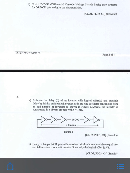 Solved b) Sketch DCVSL (Differential Cascode Voltage Switch | Chegg.com