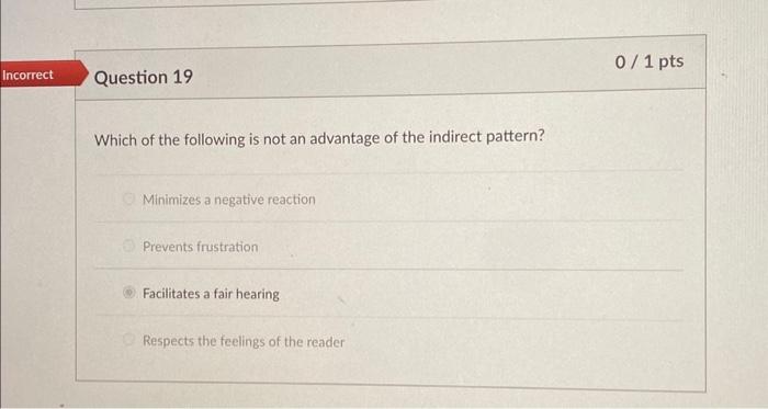 Which of the following is not an advantage of the | Chegg.com