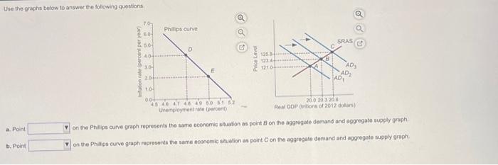 Solved Use the graphs below to answer the following | Chegg.com