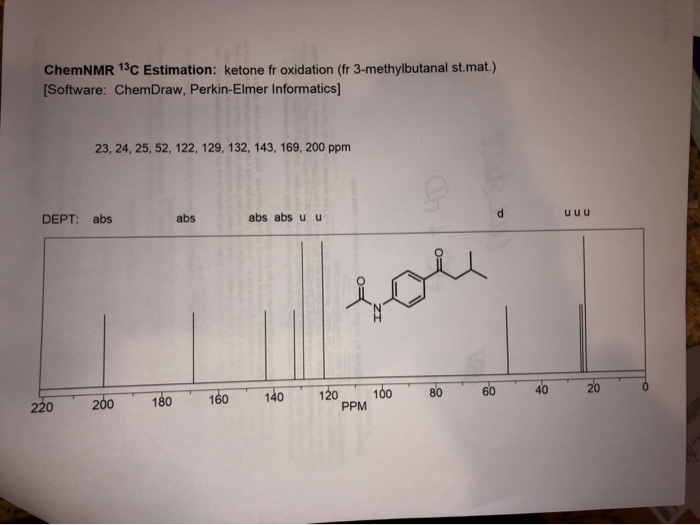 Solved ChemNMR 13C Estimation: ketone fr oxidation (fr | Chegg.com
