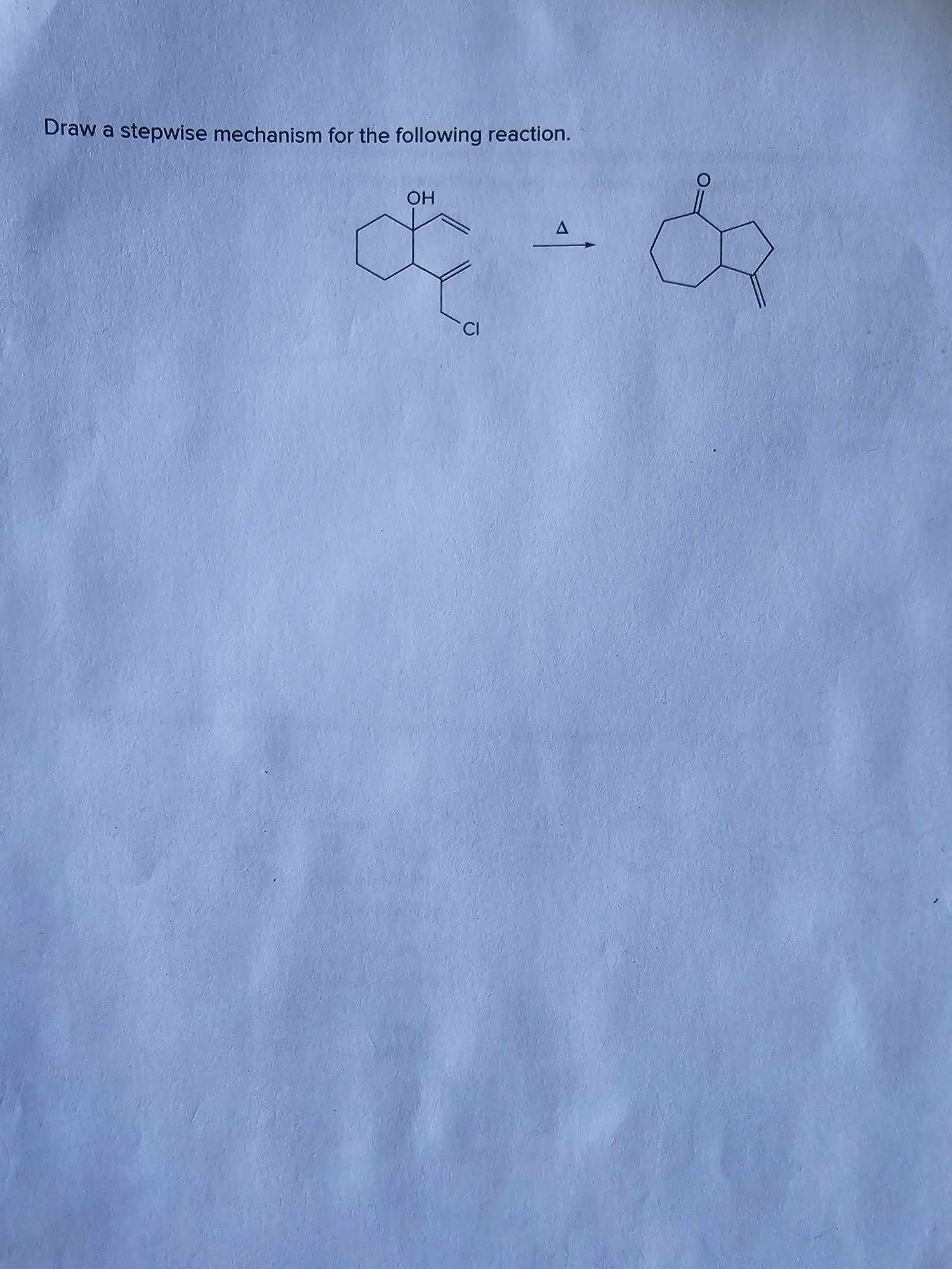 Solved Draw a stepwise mechanism for the following reaction. | Chegg.com
