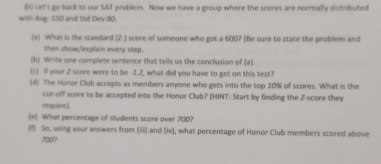 Solved (ii) Let's go back to our SAT problem. Now we have a | Chegg.com