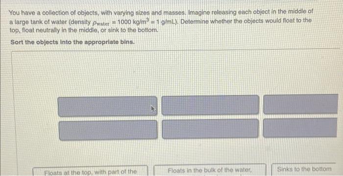 [Solved]: A B D Four objects made of different materials b