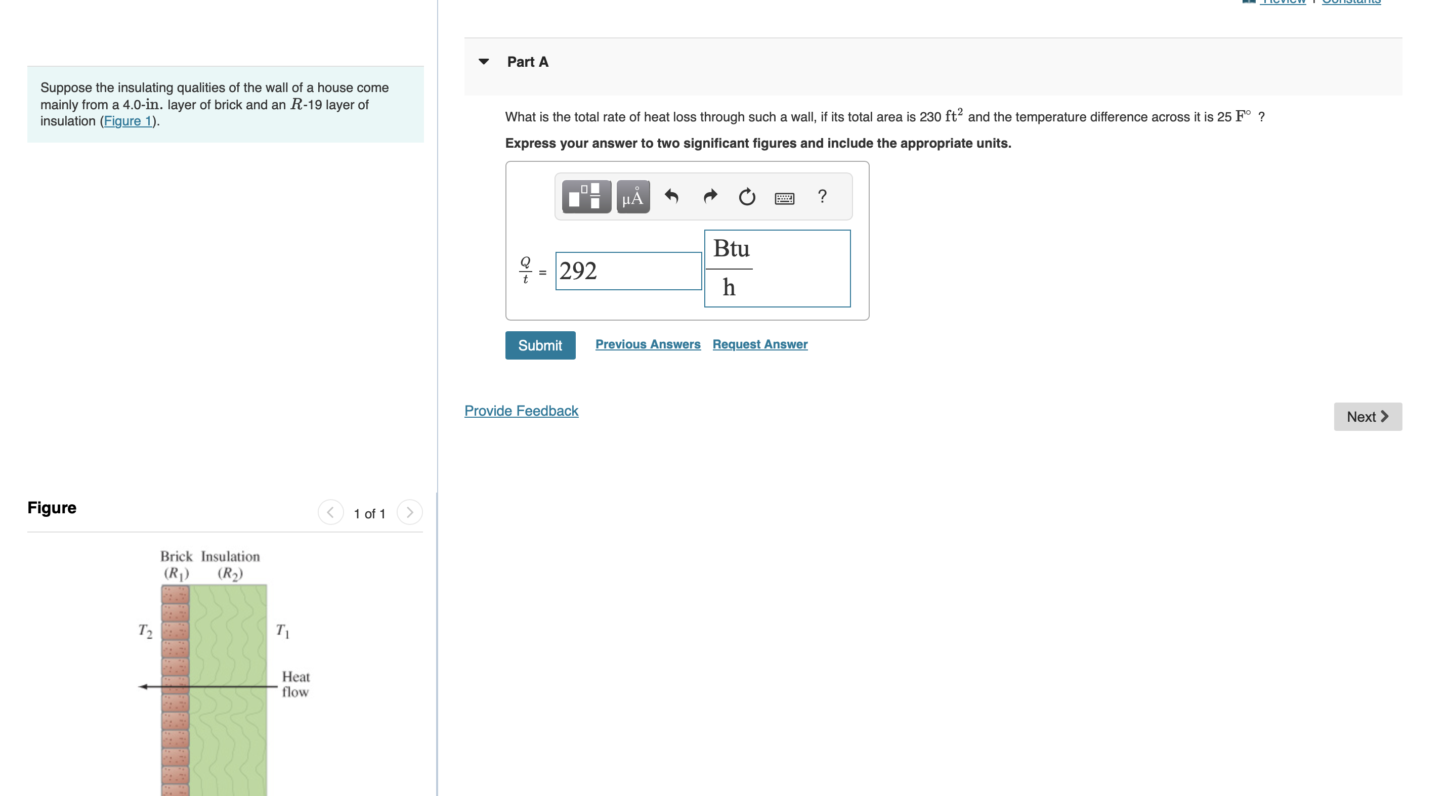 Solved Suppose the insulating qualities of the wall of a | Chegg.com