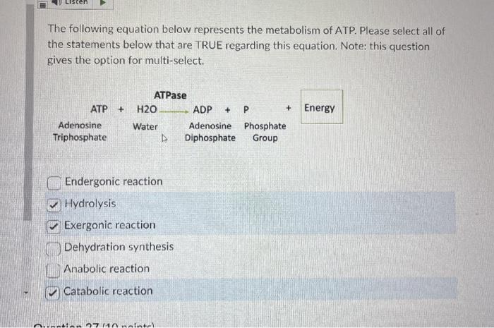 Solved The following equation below represents the | Chegg.com