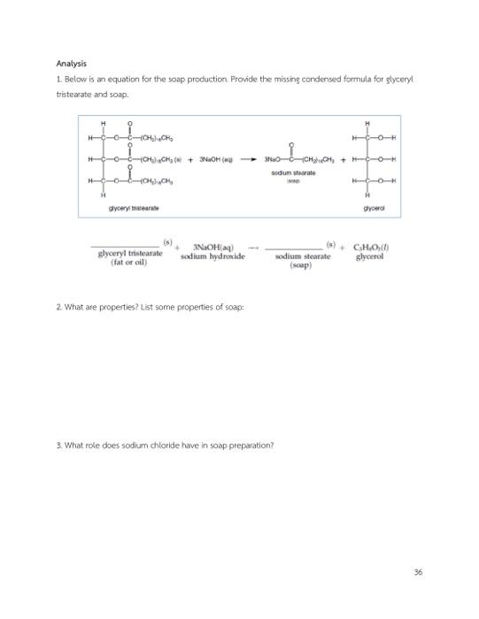 1. Below is an equation for the soap production. | Chegg.com