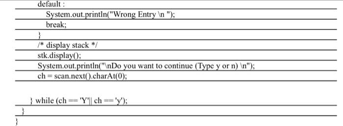 Solved import java.util. % /∗ Function to check if stack is | Chegg.com