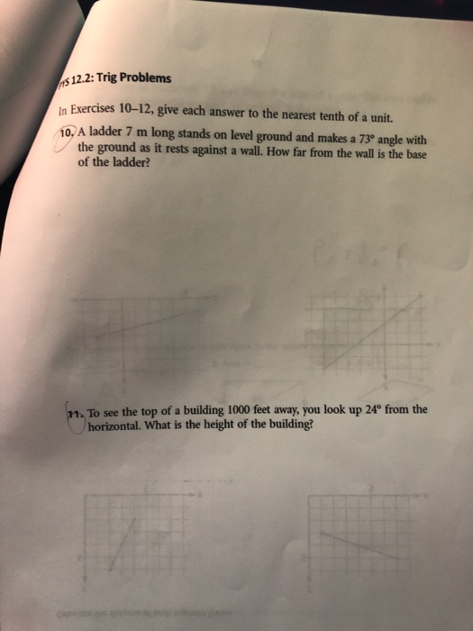 Solved $ 12.2: Trig Problems In Exercises 10-12, give each | Chegg.com