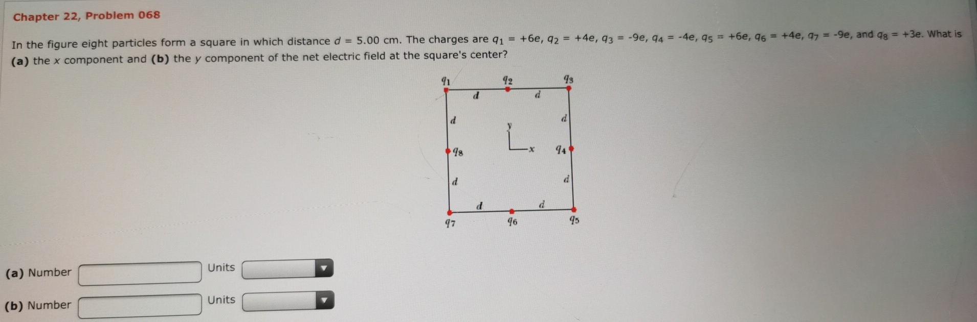Solved Chapter 22, Problem 068 In the figure eight particles | Chegg.com