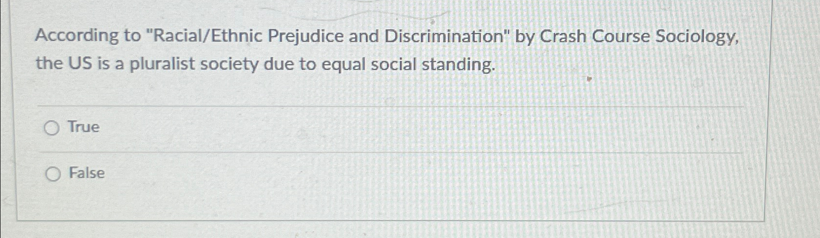 Solved According to "Racial/Ethnic Prejudice and | Chegg.com