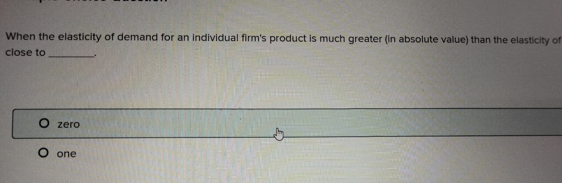 Solved When the elasticity of demand for an individual | Chegg.com