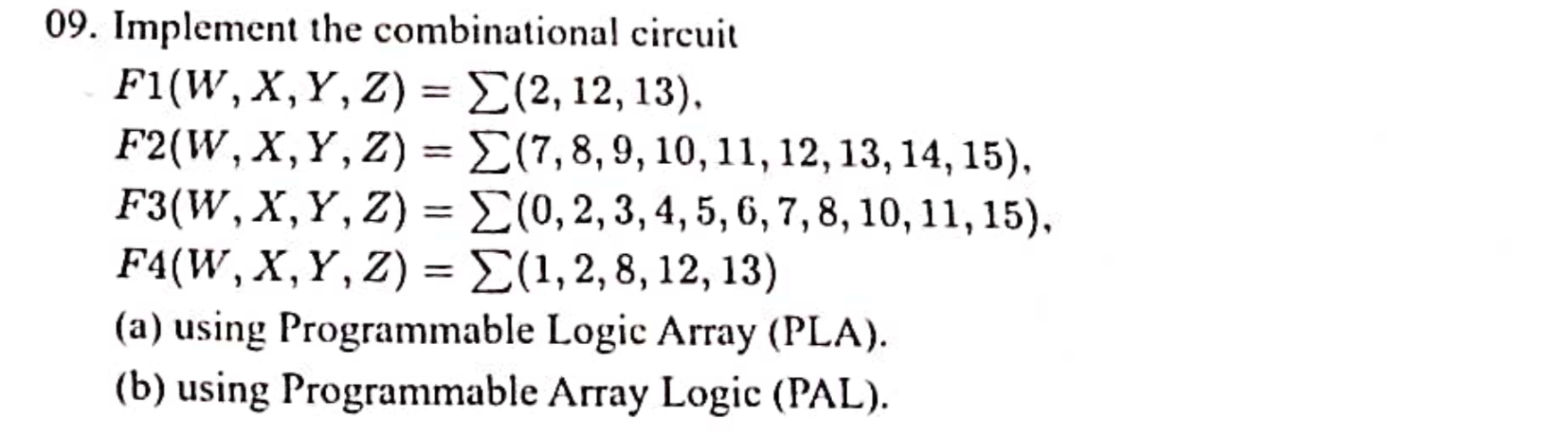 Solved Implement the combinational | Chegg.com