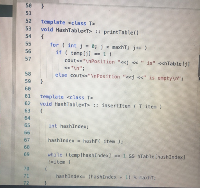 Solved write the code for the search and delete functions of | Chegg.com