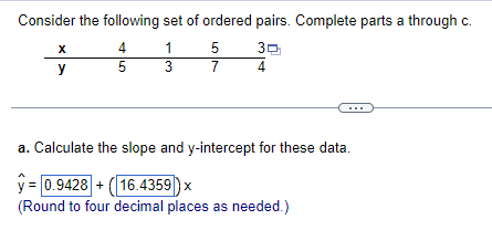 Solved Consider the following set of ordered pairs. Complete | Chegg.com
