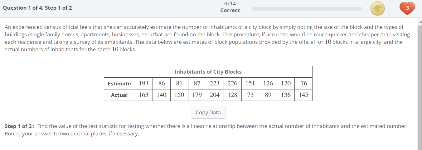 Solved An experienced census official feels that she can | Chegg.com