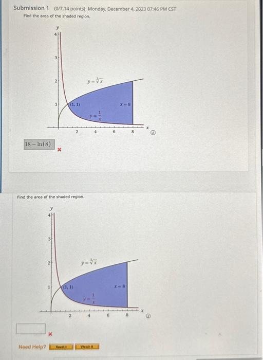 Solved Submission 1 (0/7.14 points) Monday, December 4,2023 | Chegg.com