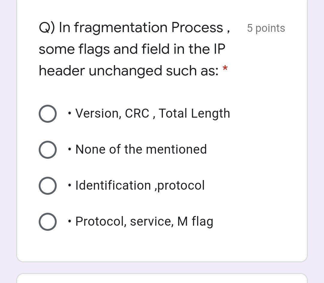 Solved 5 points Q) In fragmentation Process, some flags and | Chegg.com