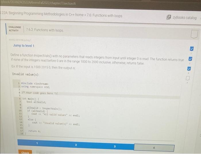 Solved Define a function InspectVals() with no parameters | Chegg.com
