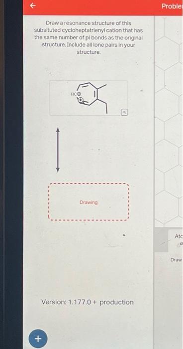 Solved Draw a resonance structure of this subsituted | Chegg.com