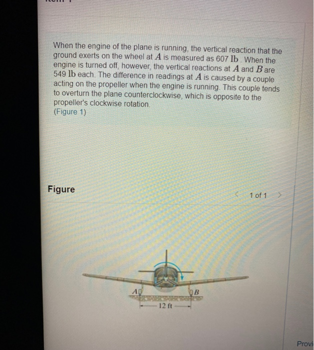 Solved When the engine of the plane is running, the vertical | Chegg.com