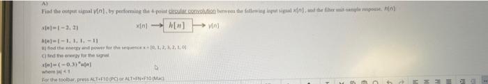 Solved A[A]=1−1,1,1,−11 x[n]=(−0.3)∗u[cˉ∣ | Chegg.com