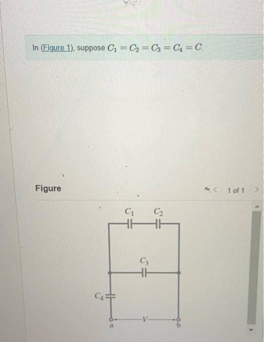 Solved C1=C2=C3=C4=C.Determine the equivalent capacitance | Chegg.com