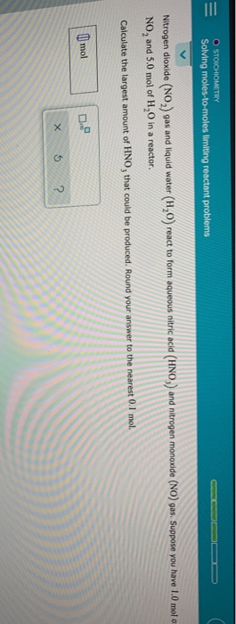 Solved O STOICHIOMETRY Solving moles-to-moles limiting | Chegg.com