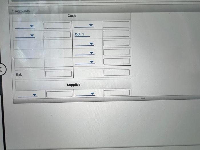 Solved Journal entries and trial balance TAccounts Office | Chegg.com