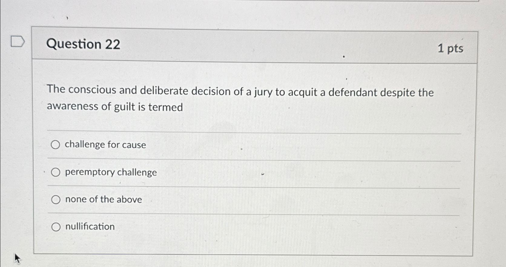 Solved Question 221 ﻿ptsThe conscious and deliberate | Chegg.com