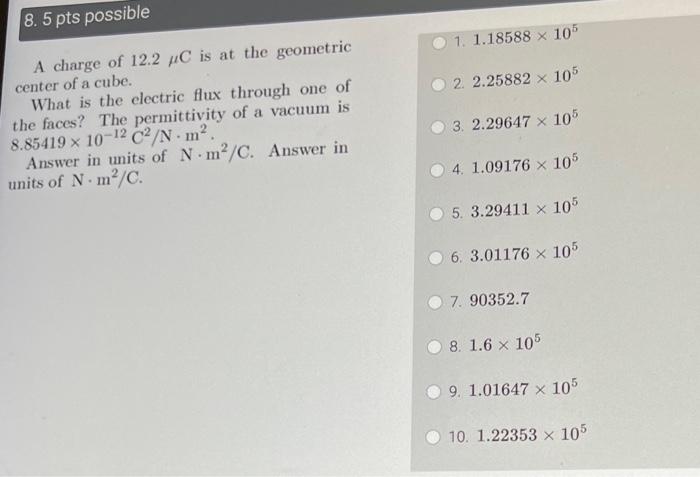 Solved A charge of \\( 12.2 \\mu \\mathrm{C} \\) is at the | Chegg.com