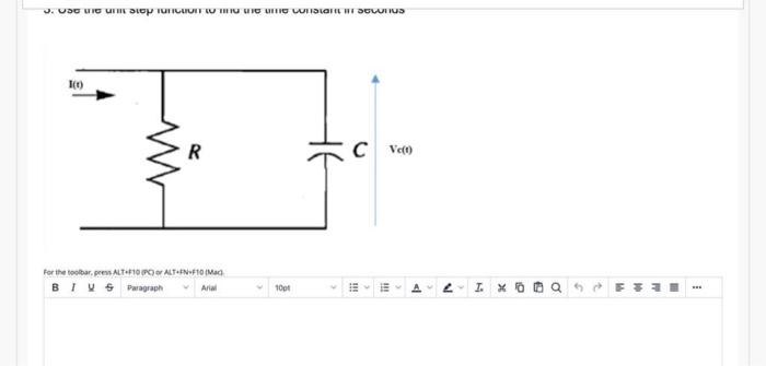 Solved Find the time constant, T in the circuit given below | Chegg.com