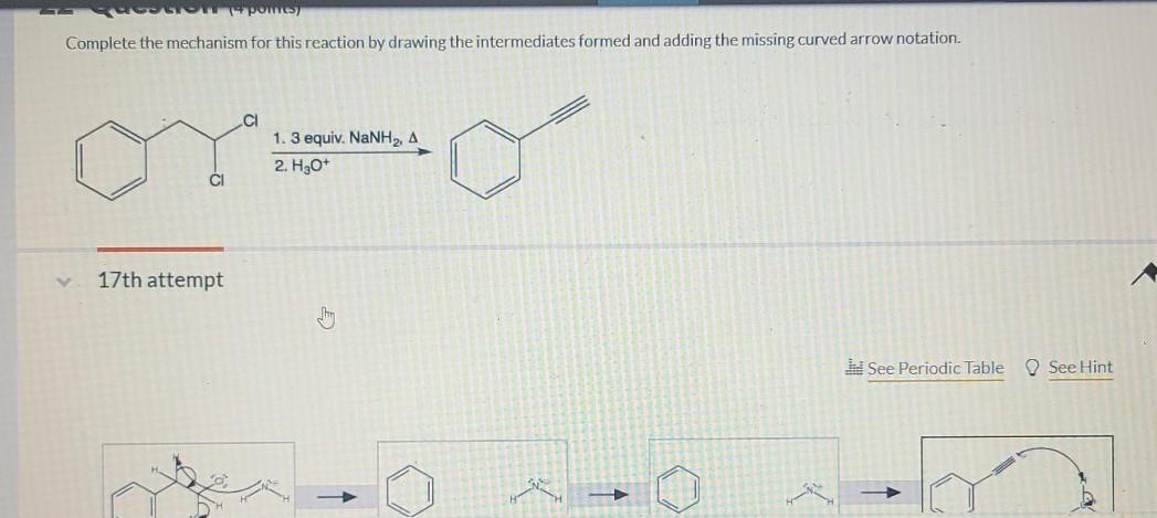 Solved poms Complete the mechanism for this reaction by | Chegg.com