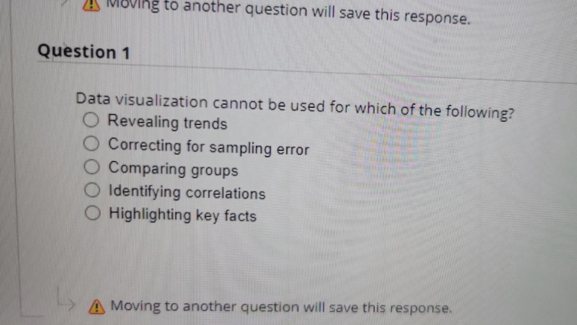 Solved Data visualization cannot be used for which of the | Chegg.com