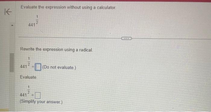 Solved Evaluate the expression without using a calculator. | Chegg.com